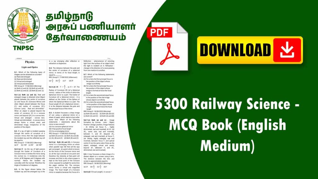 📌 🚆 Railway Science 5300+ MCQ Book PDF (English Medium) | RRB Group D ...