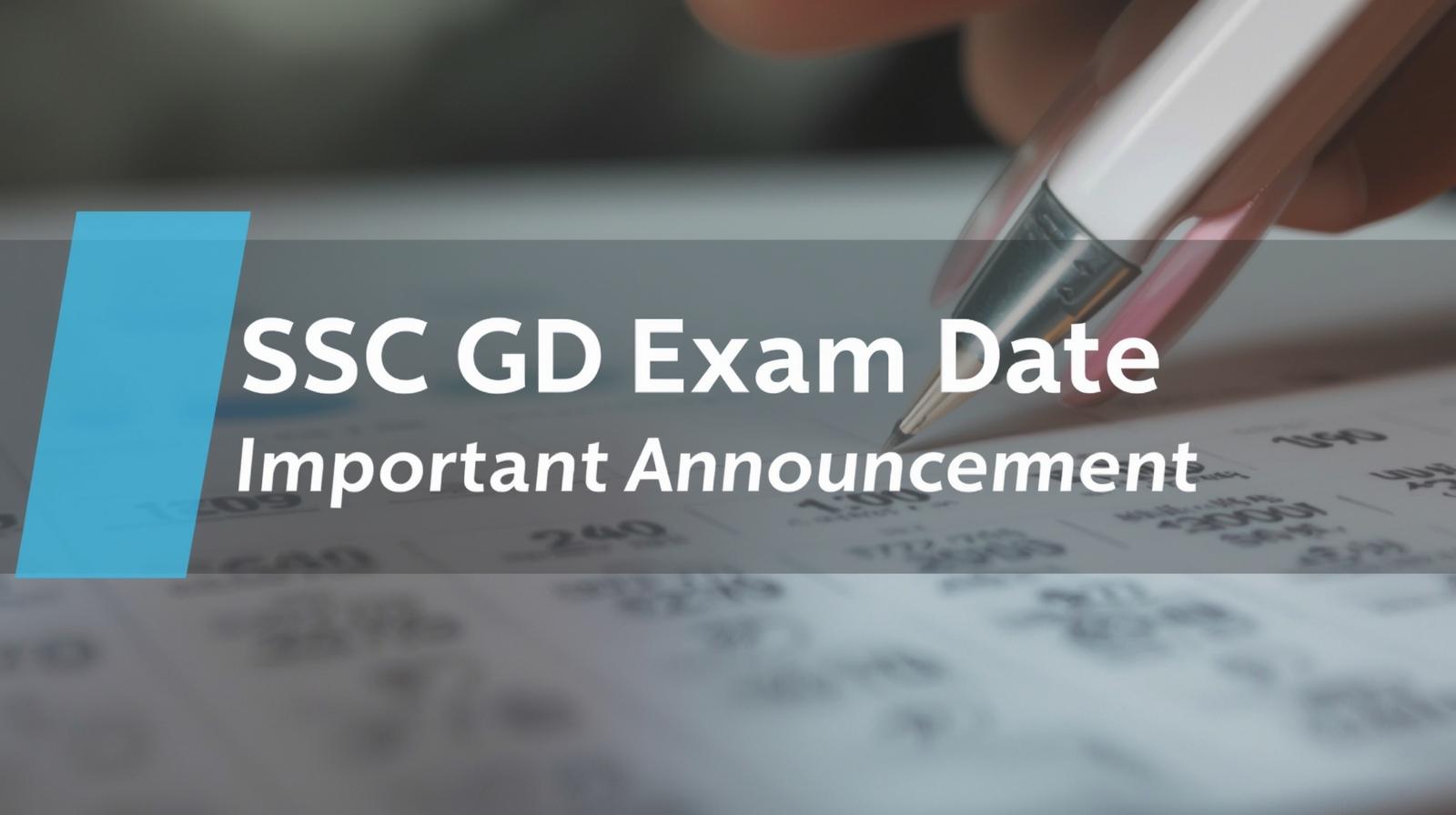 🔥 SSC GD Exam Date 2026 வெளியீடு! 📅 Exam Schedule, Shift Timing & Admit ...